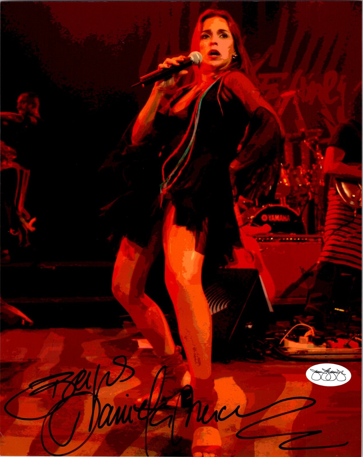 DANIELLA MERCURY BRAZILLIAN SINGER HAND SIGNED 8X10 JSA STAMP OF ...