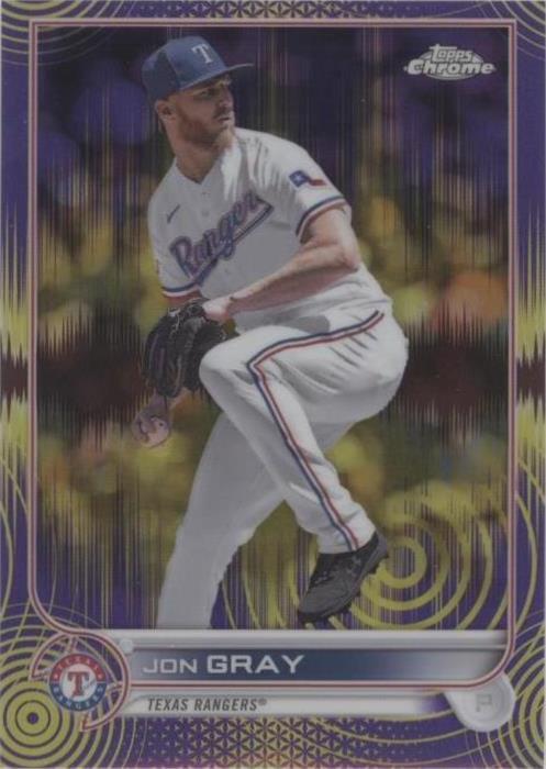 2022 Topps Chrome Sonic - Jon Gray #23 Purple & Yellow Sonic Pulse ...