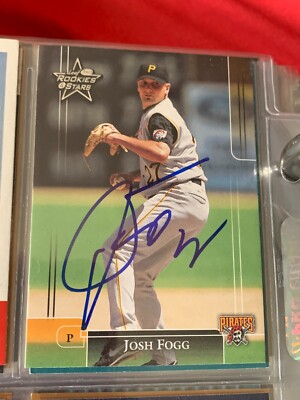 JOSH FOGG AUTOGRAPHED SIGNED 2002 LEAF ROOKIES AND STARS CARD COA | eBay