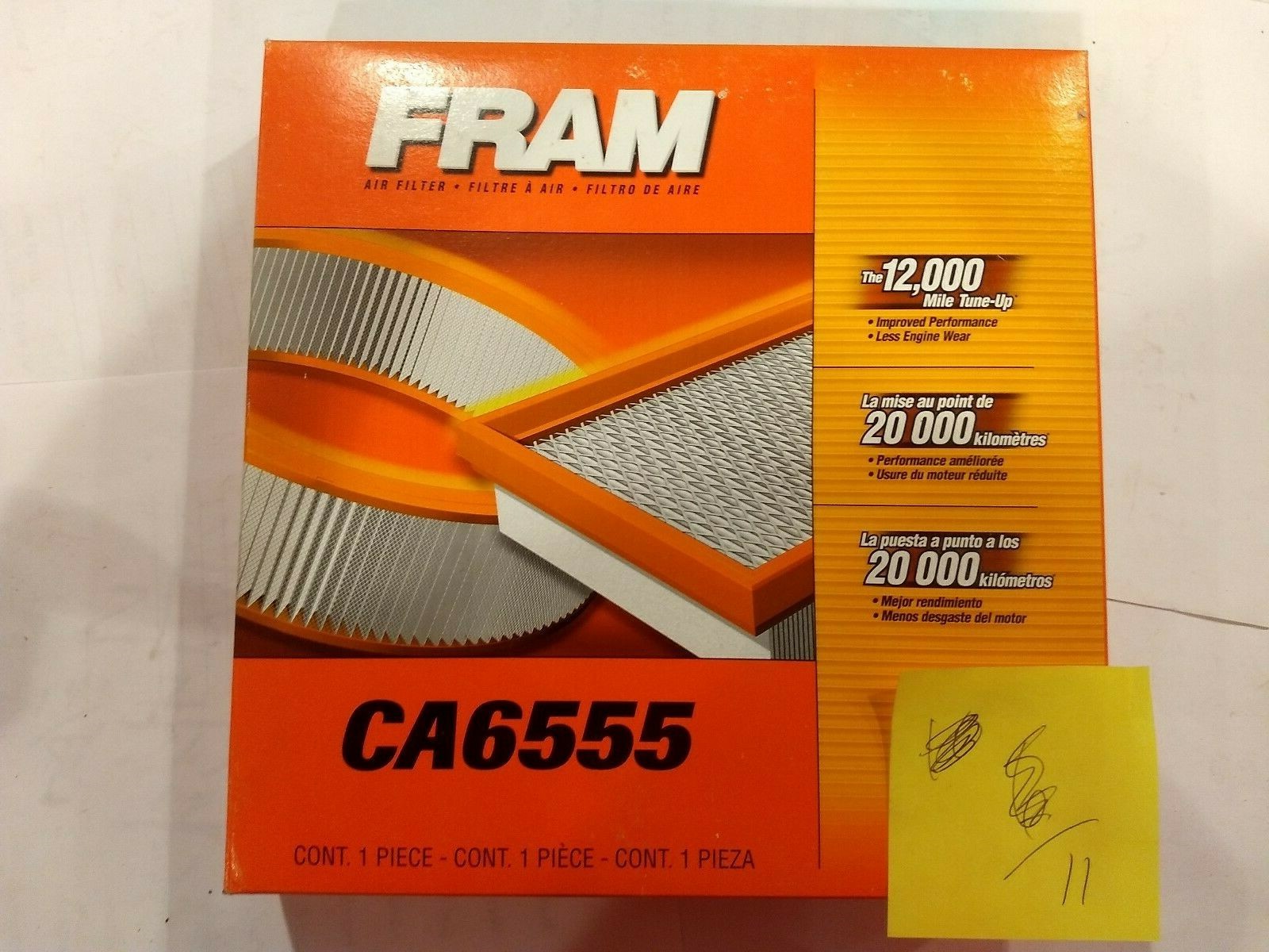 FRAM CA6555 Air Filter >>>FREE SHIPPING