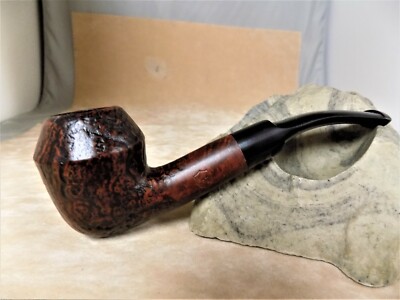 NICE MITCHELL THOMAS BULLDOG STYLE SANDBLASTED EUROPEAN BRIAR PIPE NEW ...