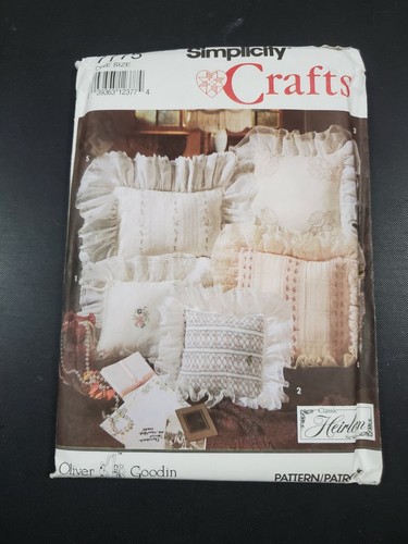 OLIVER GOODIN SIMPLICITY HEIRLOOM PILLOW SHAM PATTERN 7775 UNCUT FREE ...