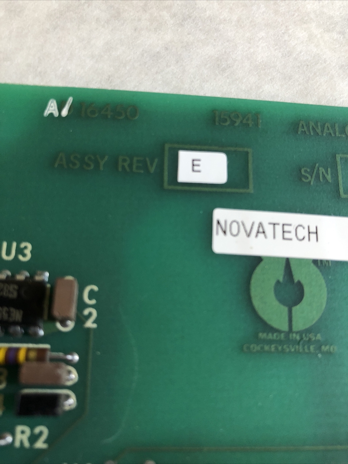 NOVATECH A16450,A/16450 15941 PC BOARD ANALOG OUTPUT BRD,D16450,BM | eBay
