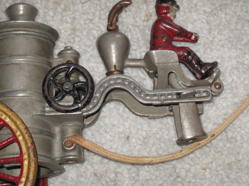 Vintage Hubley Cast Iron 3 Horse Fire Boiler Wagon 18 1/2" Long ...