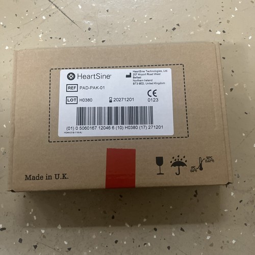 HeartSine Pad-Pak-01 Adult Samaritan Pad Cartridge 12/2027 755702980883 ...