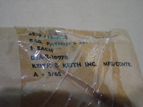 USGI Military Patients Personal Effects Cloth Bag Viet Nam Keith ...