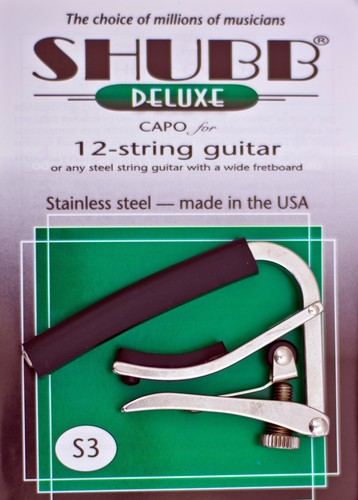 SHUBB S3 HIGH QUALITY STAINLESS STEEL CAPO FOR 12 STRING GUITARS | eBay