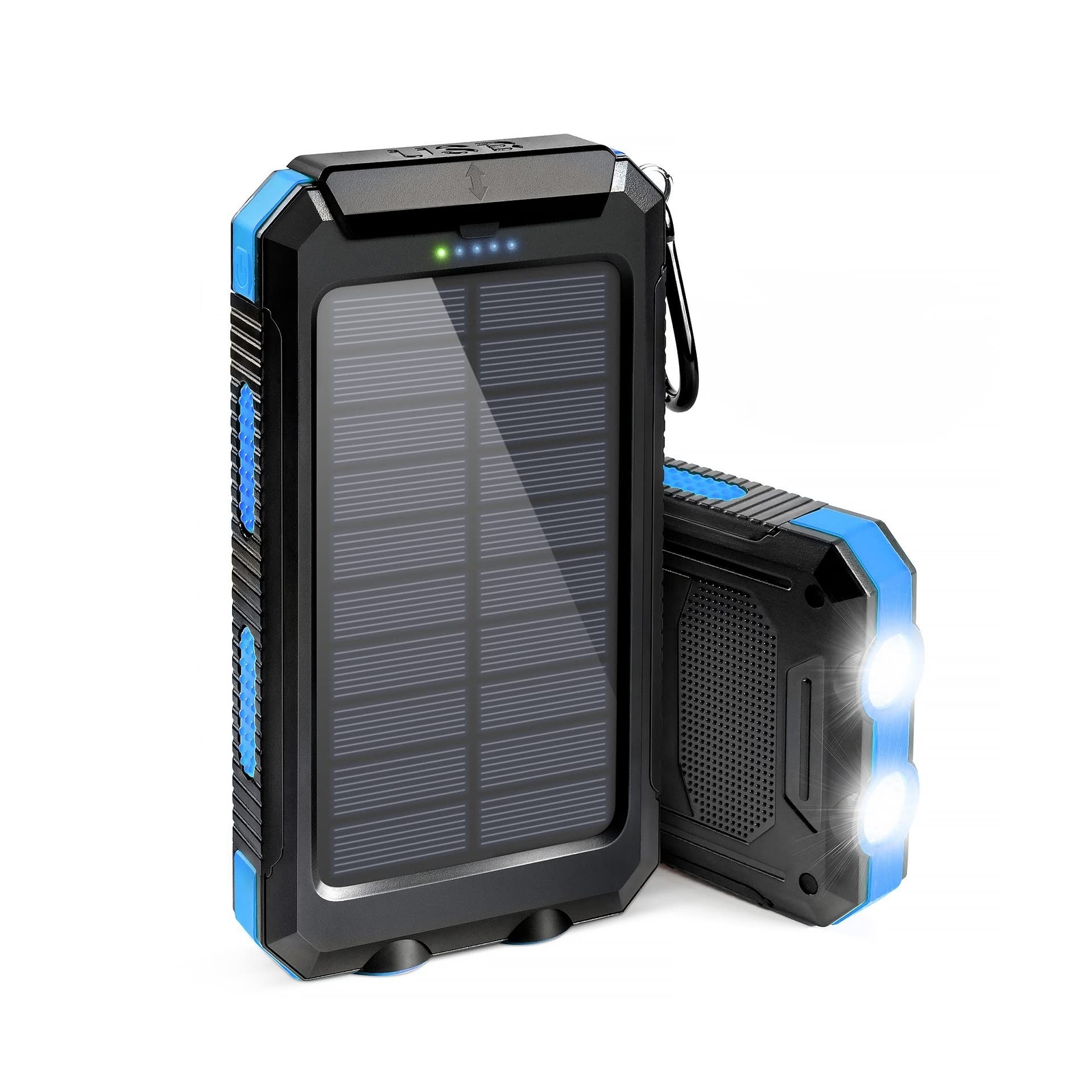 Solar Charger, Battery Pack, 20000mAh Portable Solar Power Bank with 2 ...