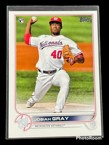 Josiah Gray Rookie Card Topps 2022 #43 Washington Nationals | eBay