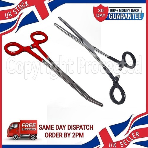 10" EXTRA LONG FORCEPS STRAIGHT BENT LOCKING INSULATED HANDLES ...