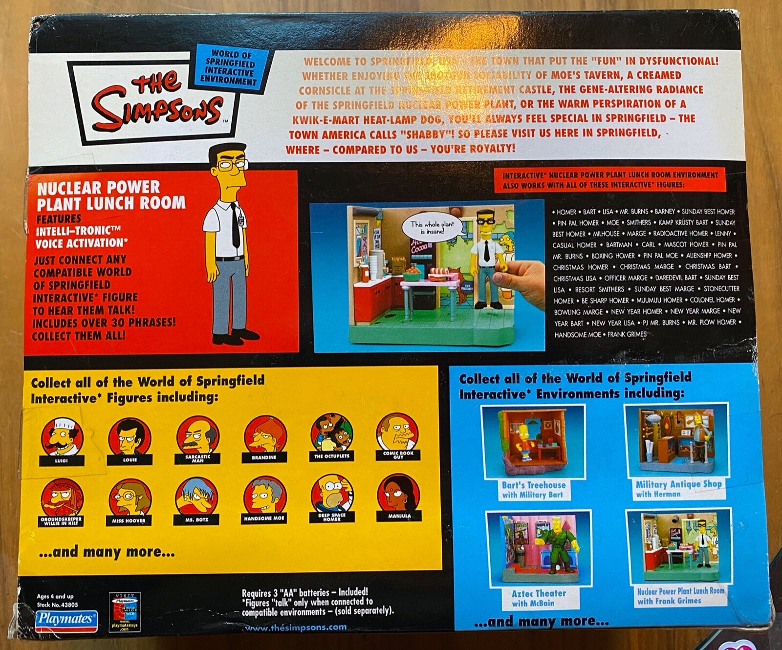Simpsons WOS Power Plant Lunch Room Playset with exclusive Frank Grimes ...