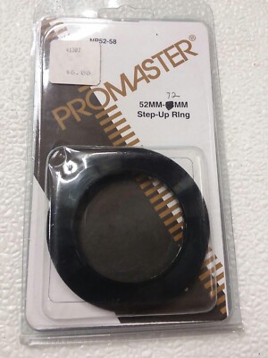 Promaster 52mm to 58MM to 72mm Step-Up Ring "New Old Stock!" JAPAN MP52 ...