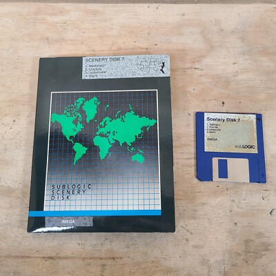 FLIGHT SIMULATOR II 2 Scenery Disks 7 - Washington SubLogic Commodore ...