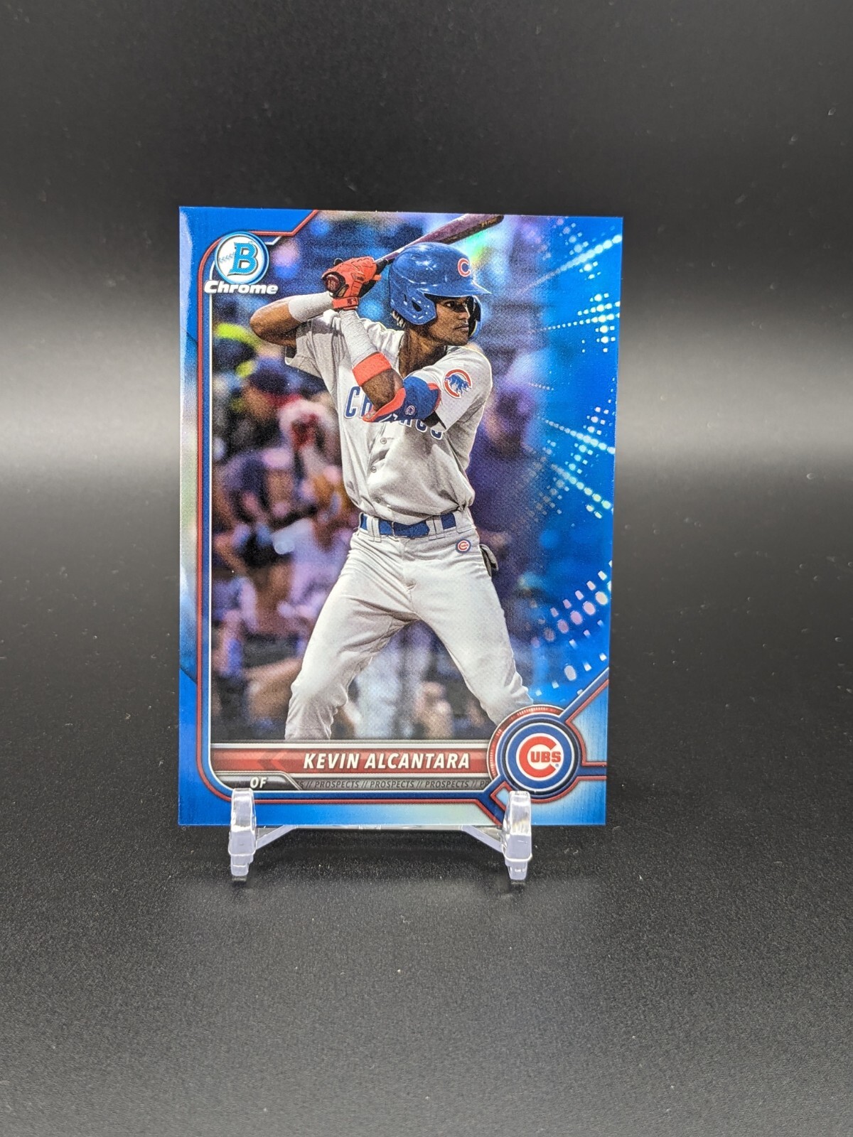 Kevin Alcantara Chicago Cubs 2022 Bowman Draft Chrome Blue Refractor # ...