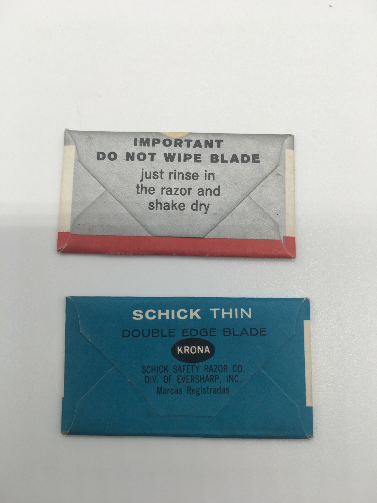 Vintage SCHICK Double Edge RAZOR BLADES In Original Package - super ...