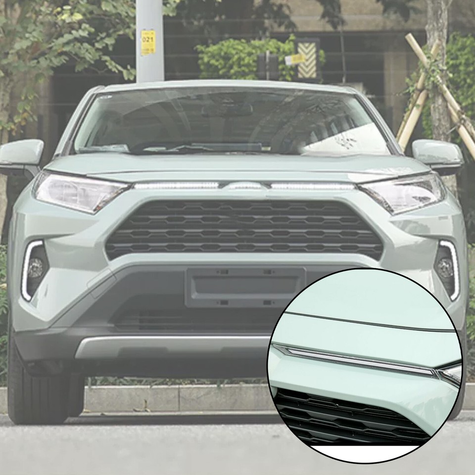 Front Bumper Grill Daytime Running Lights Turn Smoked For Toyota RAV4 ...