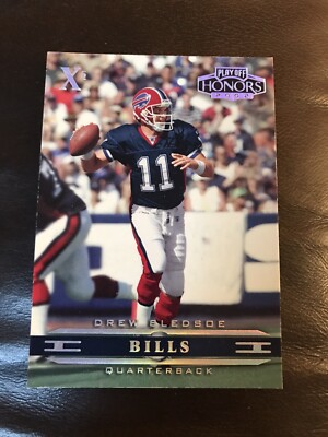 2002 Playoff Honors X's Buffalo Bills Football Card #8 Drew Bledsoe ...