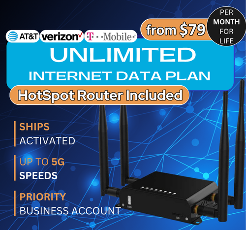 $69 1st month! UNLIMITED INTERNET HOTSPOT DATA PLAN, No Contract - FREE ...
