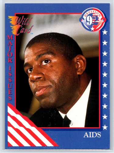 1992 Wild Card Decision '92 Magic Johnson AIDS #16 | eBay