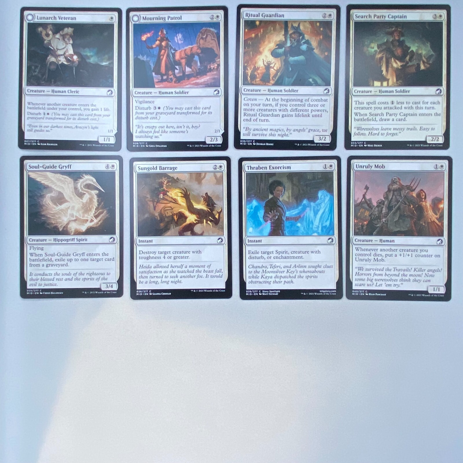 Magic The Gathering Innistrad Midnight Hunt Common Set 100 Cards 1x X1