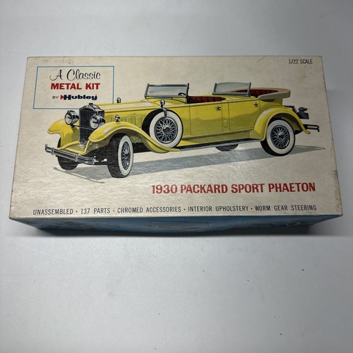 *READ* HUBLEY 1930 PACKARD SPORT PHAETON METAL CAR MODEL KIT NO. 859K ...