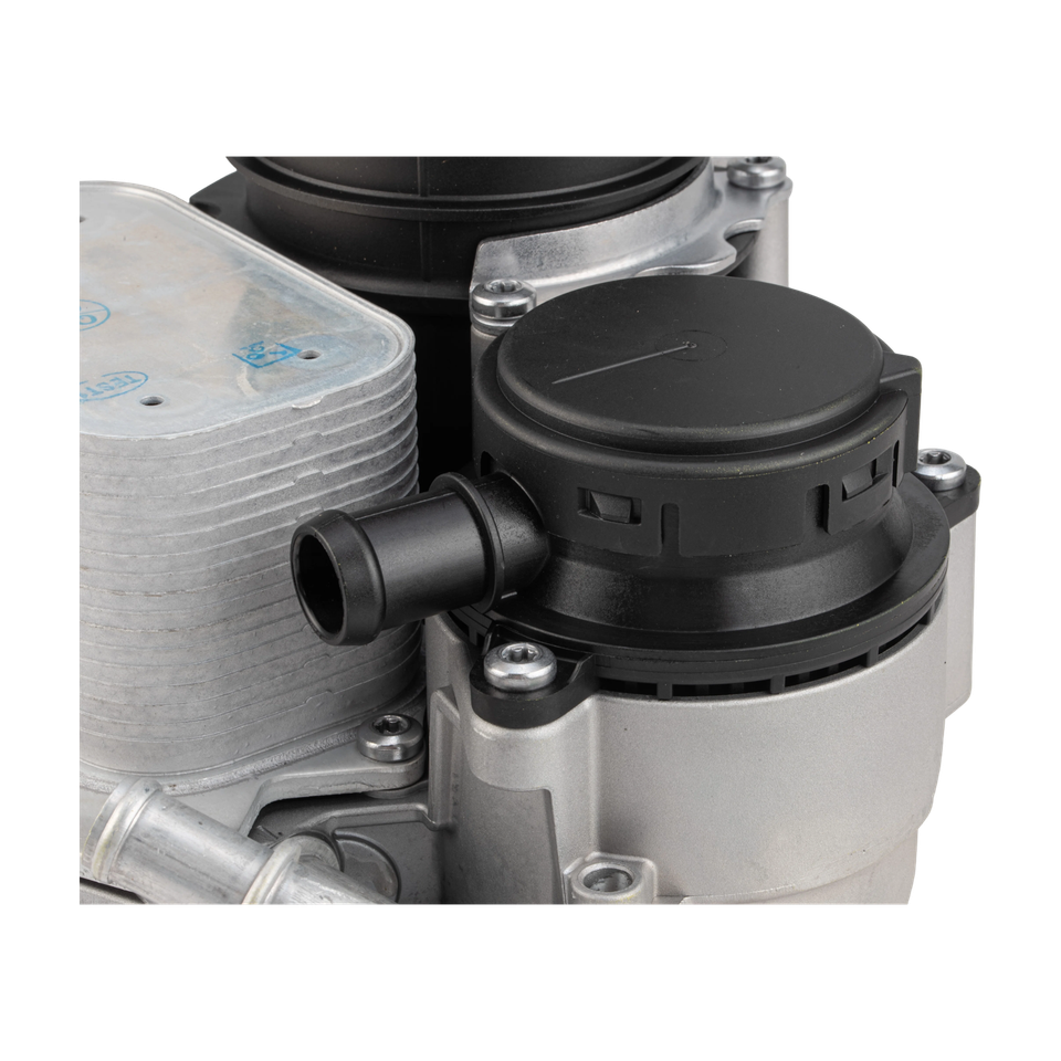 Aluminum Engine Oil Filter Housing with Oil Cooler For VW Touareg 7L6 ...