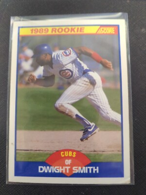 1989 Score MLB Baseball Card Dwight Smith Rookie RC Chicago Cubs #642 ...