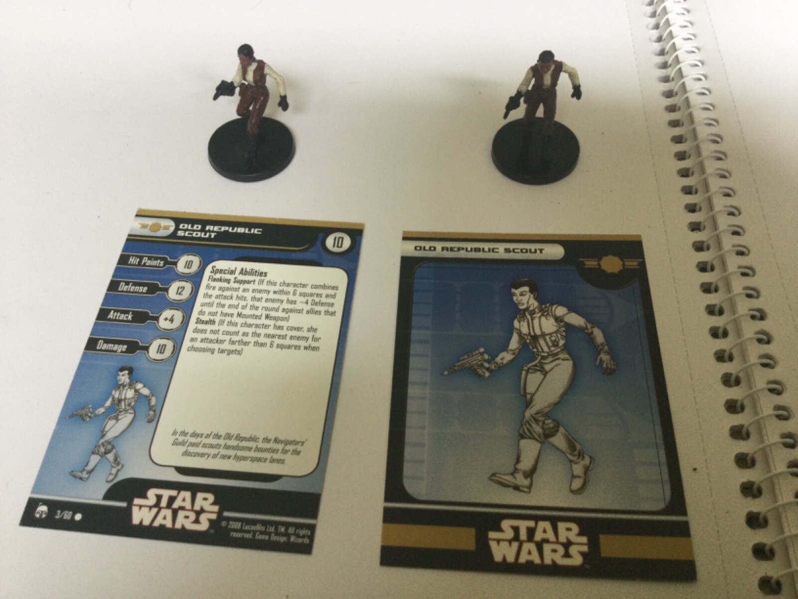 Old republic Scout Star Wars Miniatures + Stat Card | eBay Australia