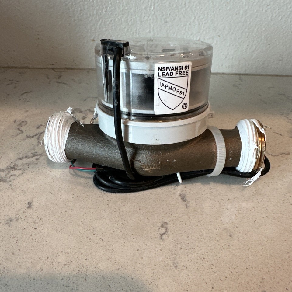 T-MINOL-130-NL Minomess 130 Onset 3/4" LF Brass Water Flow Meter Sensor ...