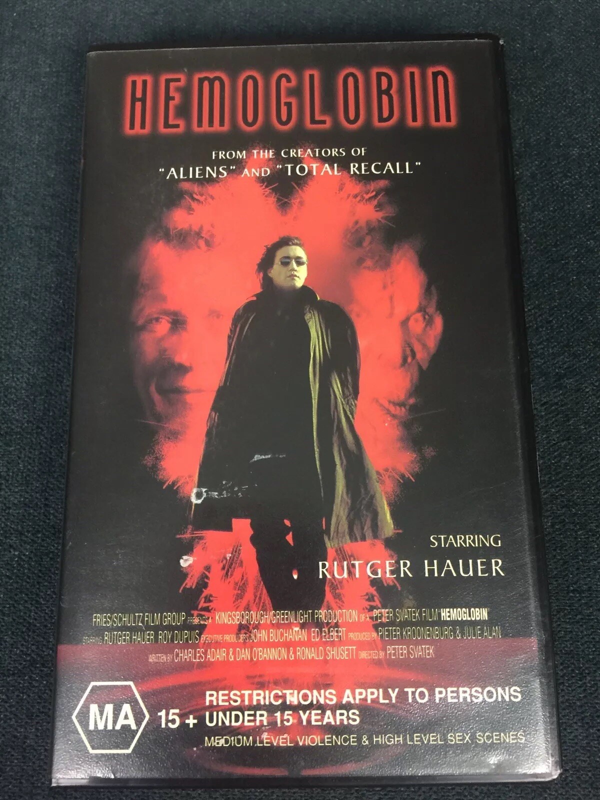 1997 Hemoglobin A.K.A Bleeders VHS Starring Rutger Hauer Cult Horror ...