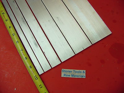 6 Piece 1/4" Thick 1/2" to 2-1/2" x 10" ALUMINUM FLAT BAR STOCK ...