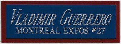 ANDRE DAWSON EXPOS NAMEPLATE FOR AUTOGRAPHED Signed Baseball Display ...