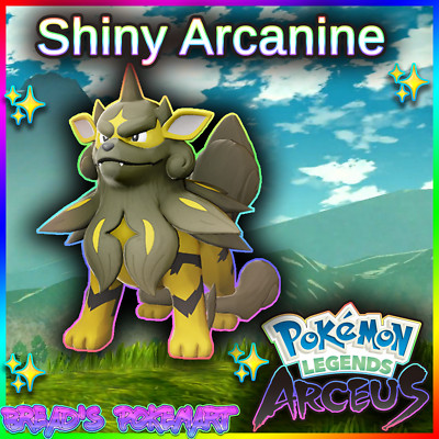 Shiny Arcanine / Alpha Max Stat Pokemon Legends: Arceus 🚀Fast Pokémon ...