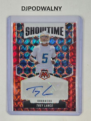 Trey Lance 2025 Panini Mosaic #SOS-TLA Red Prizm Showtime Auto /199 ...