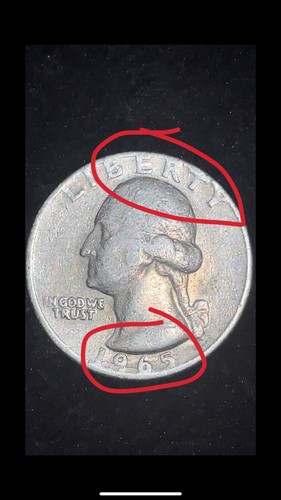 1965 Quarter No Mint Mark Error-Letters On Edge-Rare | eBay