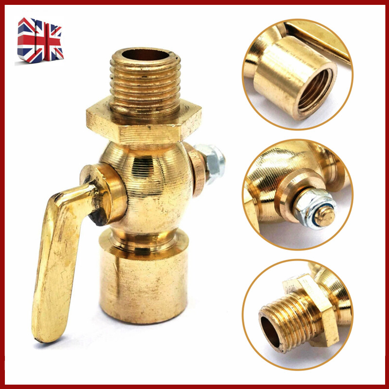 1/4"BSP NEW BRASS FUEL TAP MALE/FEMALE FOR LISTER D TYPE STATIONARY ...