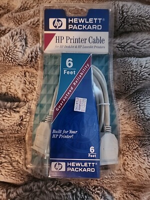 HP PRINTER Cable 6Ft IEEE 1284 Compliant A-B For HP Desk/LaserJet ...