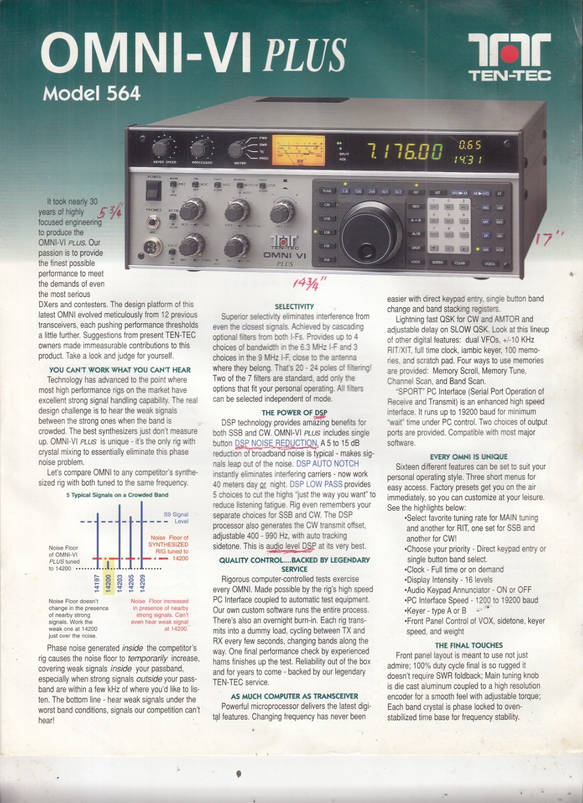 TEN TEC AD - OMNI-VI PLUS AND LETTER HEAD FROM HAM RADIO ESTATE | eBay