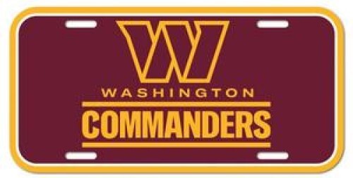 Washington Commanders License Plate Car Truck SUV Van Durable Tag NFL ...