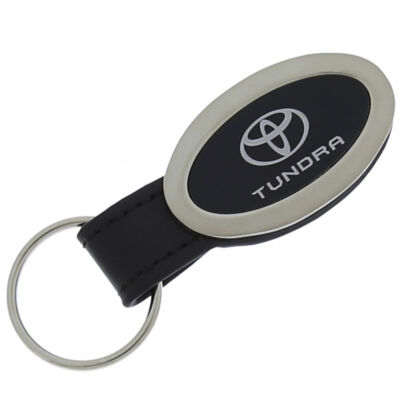 Toyota Tundra Oval Leather Key Chain (Black) | eBay