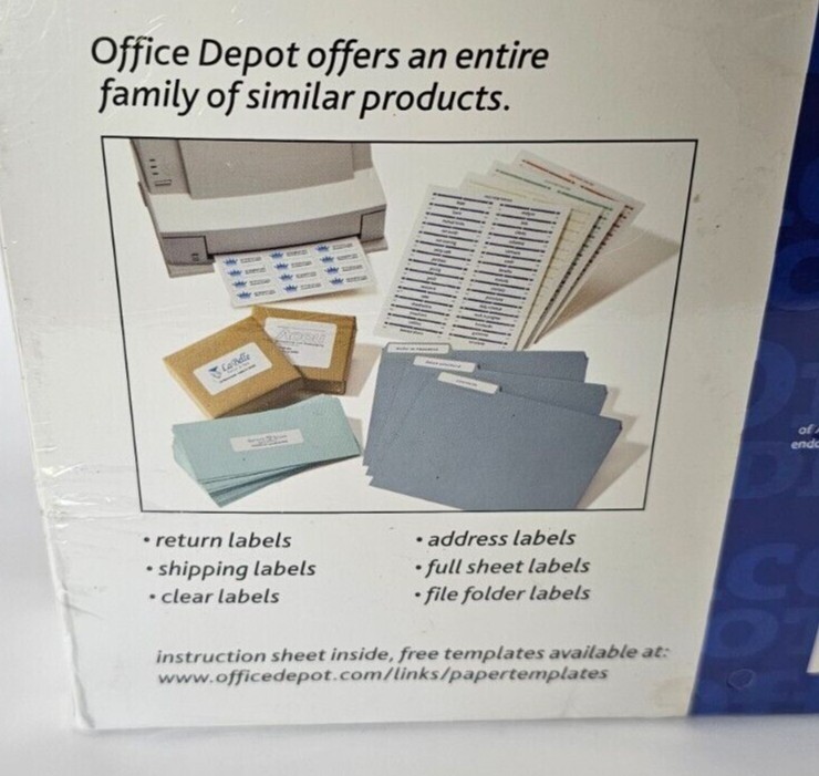 Office Depot Label Templates 5960
