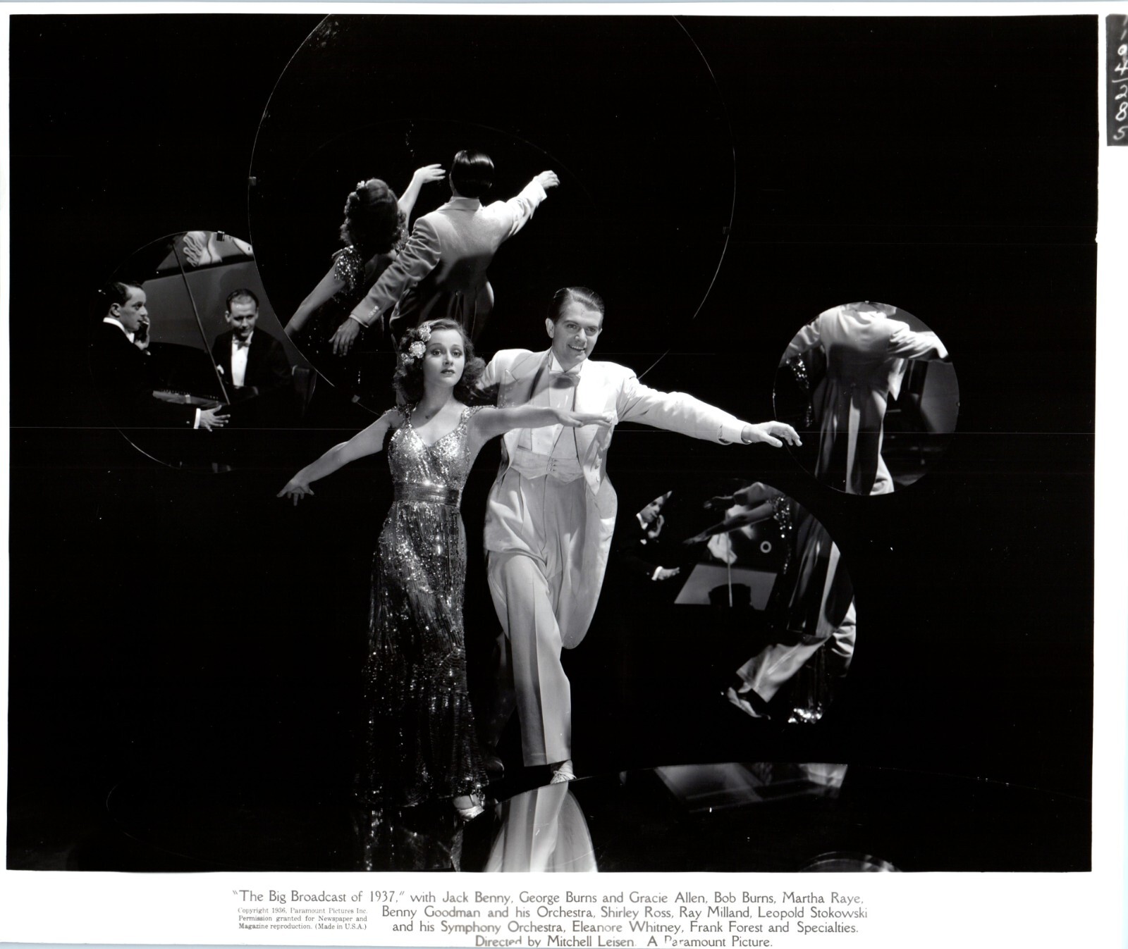 LOUIS DAPRON Eleanor Whitney The Big Broadcast of 1937 RARE Movie Still ...