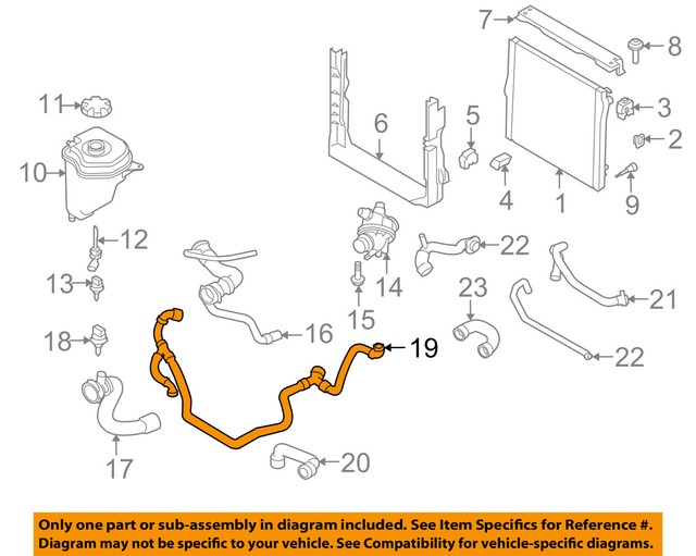 BMW 17127537109 Genuine OEM Factory Original Inlet Hose for sale online ...