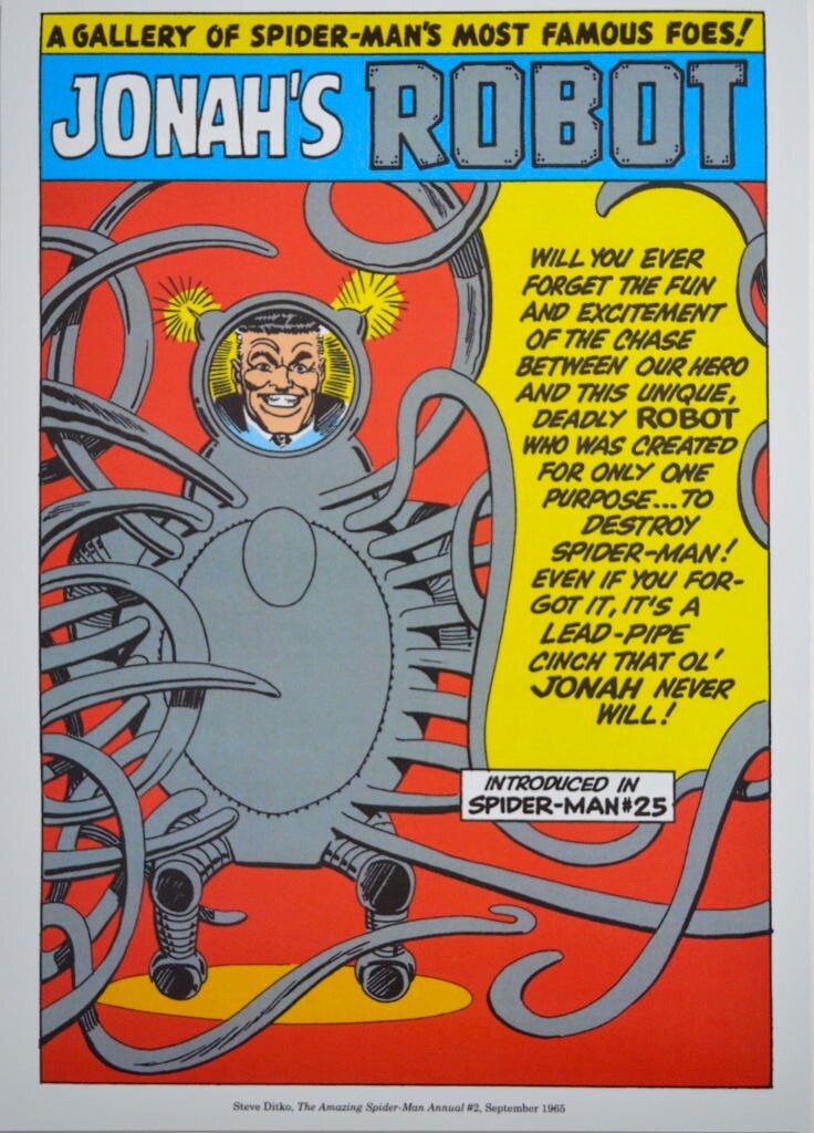 J. JONAH'S ROBOT Pin Up Print Marvel Amazing Spider-Man Ann 2 Jameson | eBay