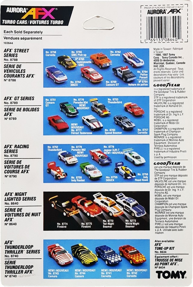 Aurora AFX Turbo Night Lighted: Twi-Night Beamer, Vintage 1987, New ...