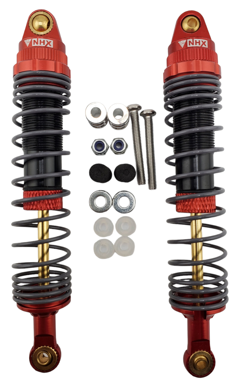 NEW NHX RC Adjustable 113mm Shocks Damper 1/10 Scale Crawler - Red | eBay