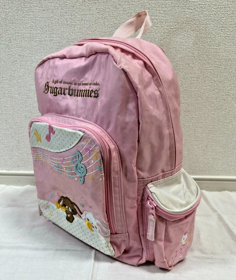 Sanrio Sugarbunnies Backpack Kids Bag Garls Pink Damaged Japan Sugar ...