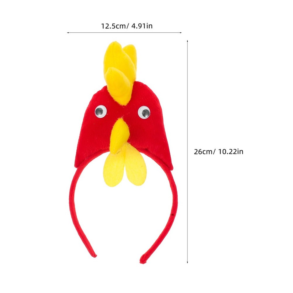 1 Set Adorable Chicken Costume Set Fun Animal Headband Tail Chicken ...