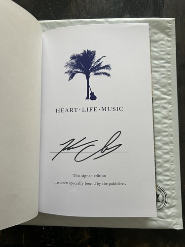 KENNY CHESNEY SIGNED HEART LIFE MUSIC BOOK 2025 AUTO Black Ink No Shoes ...