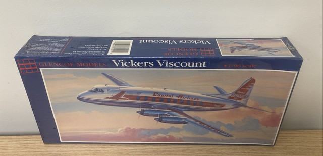 Glencoe 05501 1 96 Scale Vickers Viscount Airplane Model Kit for sale ...